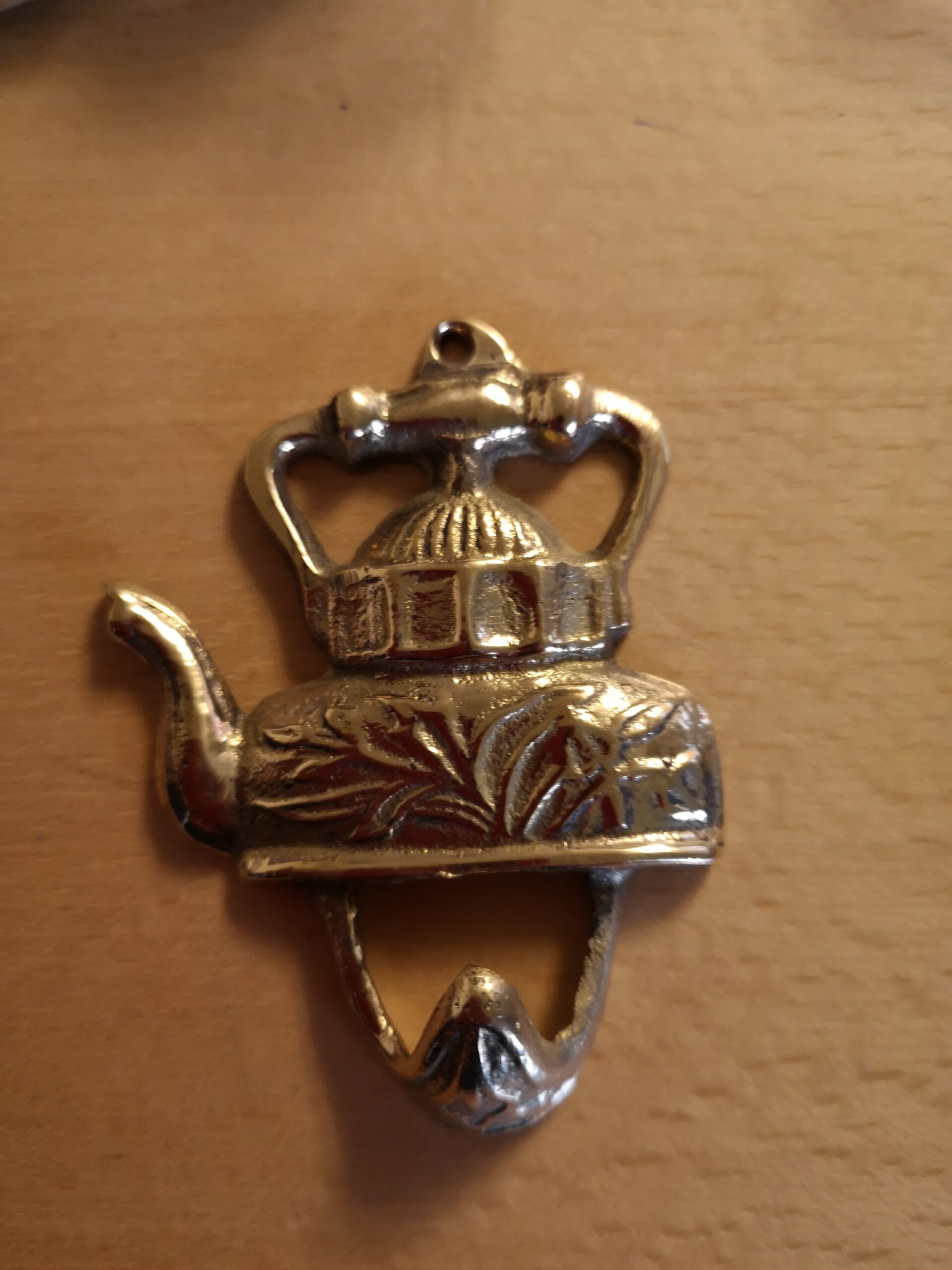 krog til ophæng - messing - Hobby-loppeshoppen.dk