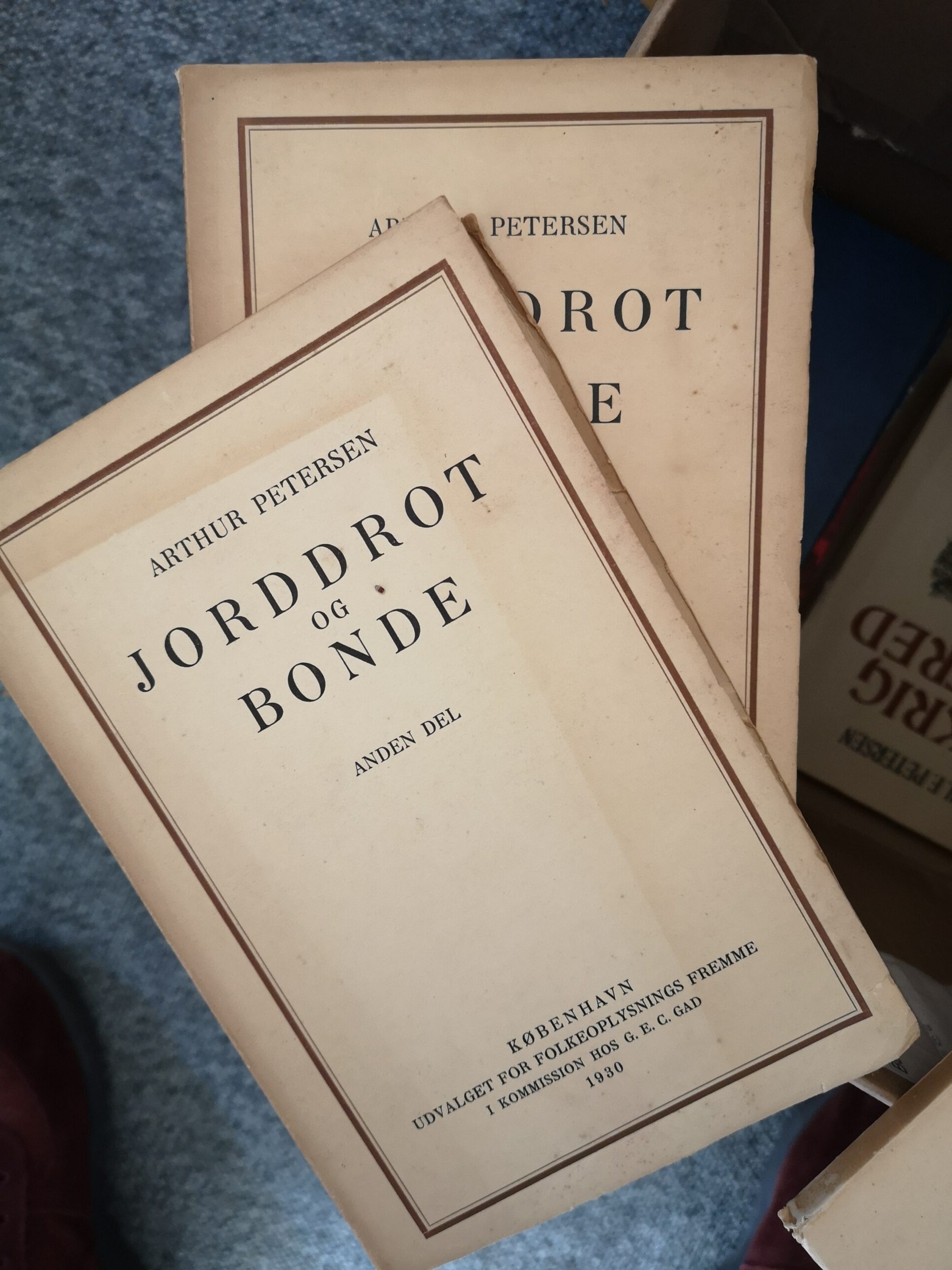 Jorddrot og Bonde del 1 og 2 - Arthur Petersen - København 1930 - Hobby ...