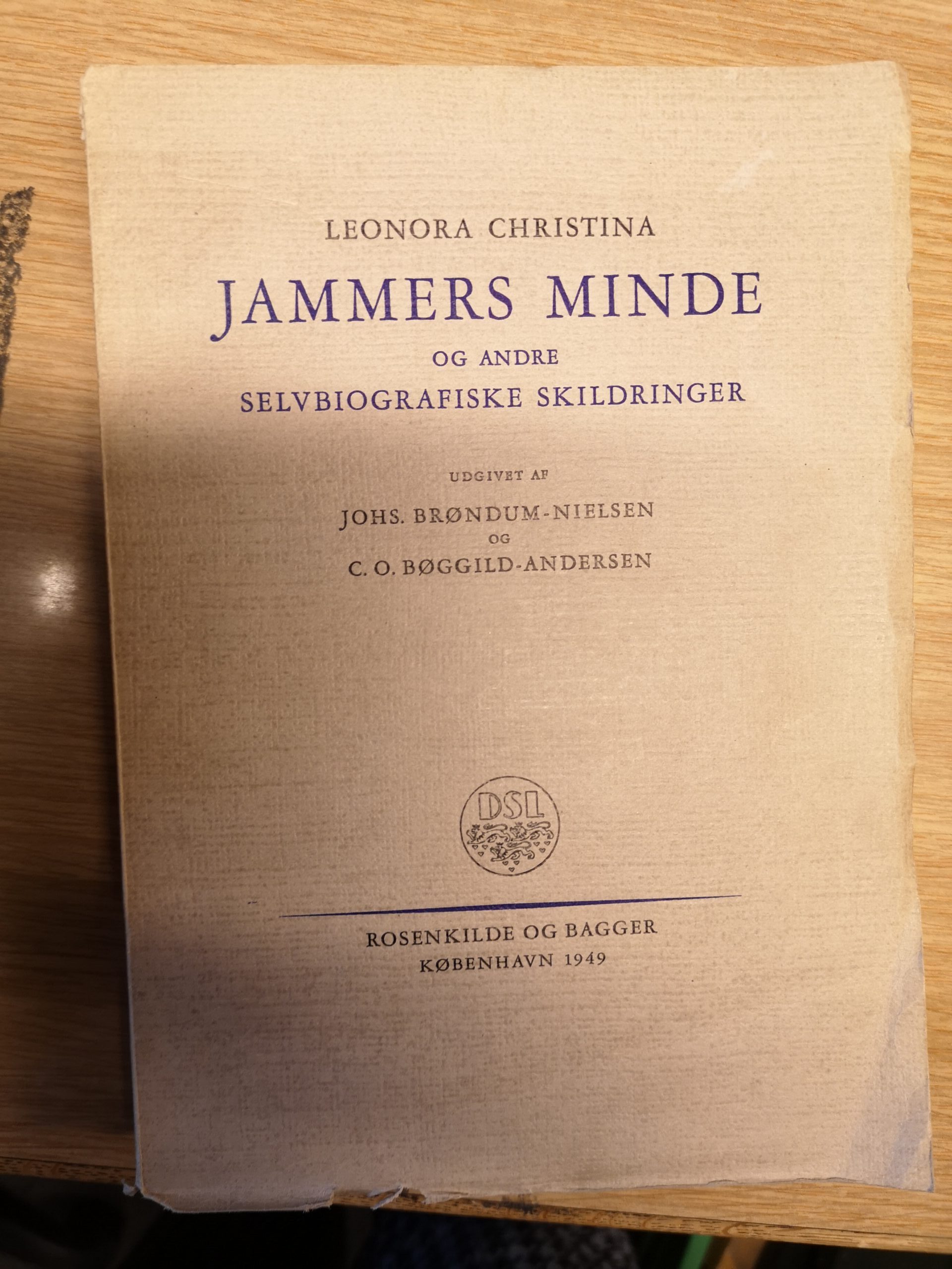 Leonora Christina - Jammers Minede - Johs. Brøndum Nielsen - Hobby ...